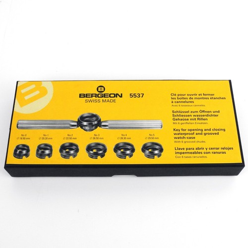 Bergeon 5537 Waterproof & Grooved Watch Case Opener Closing Tool ...