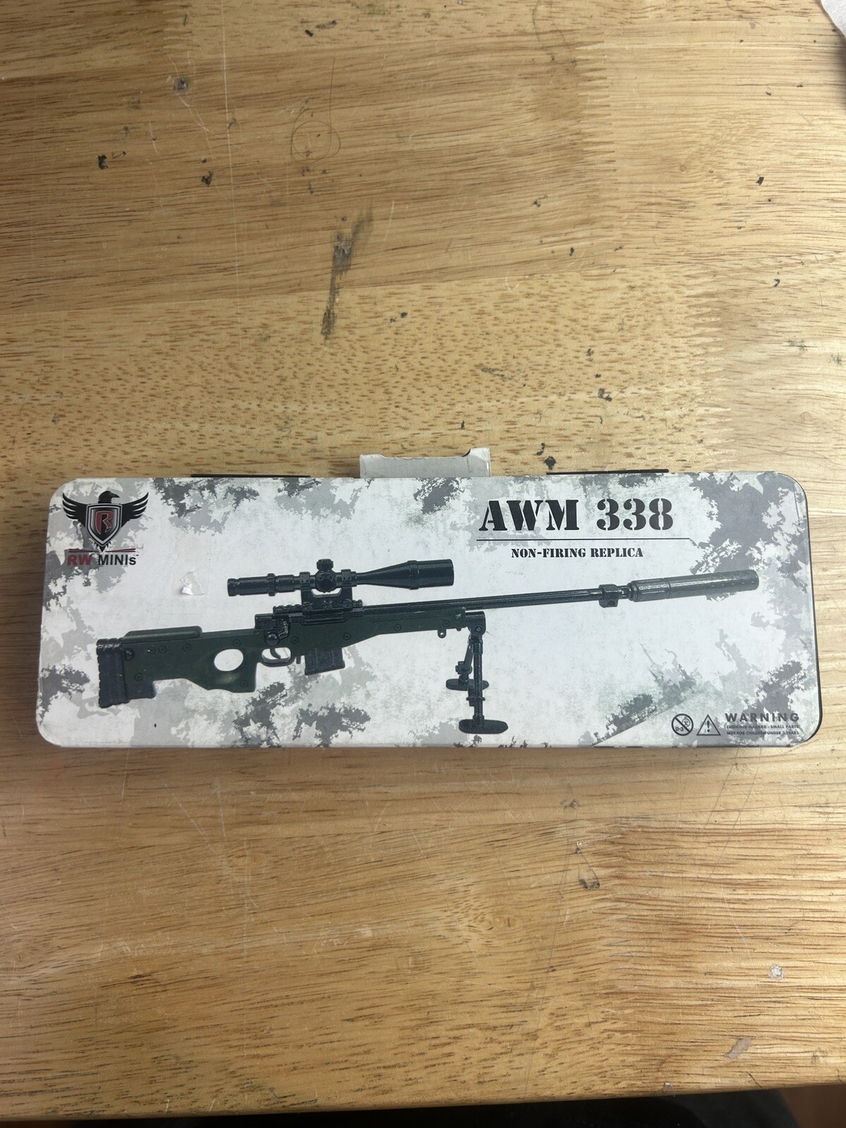 Miniature AWM 338 Sniper Model | 1/5 Scale Replica Non-firing ...