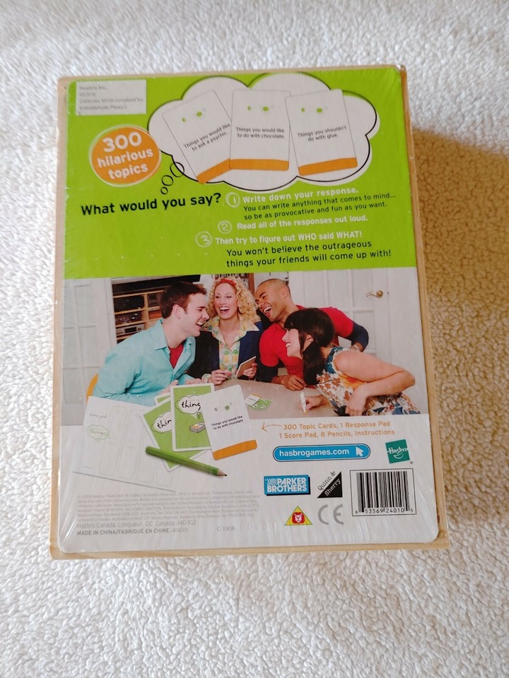 The Game of Things Board Game Adult High Quality Fun Hasbro WOOD BOX ...