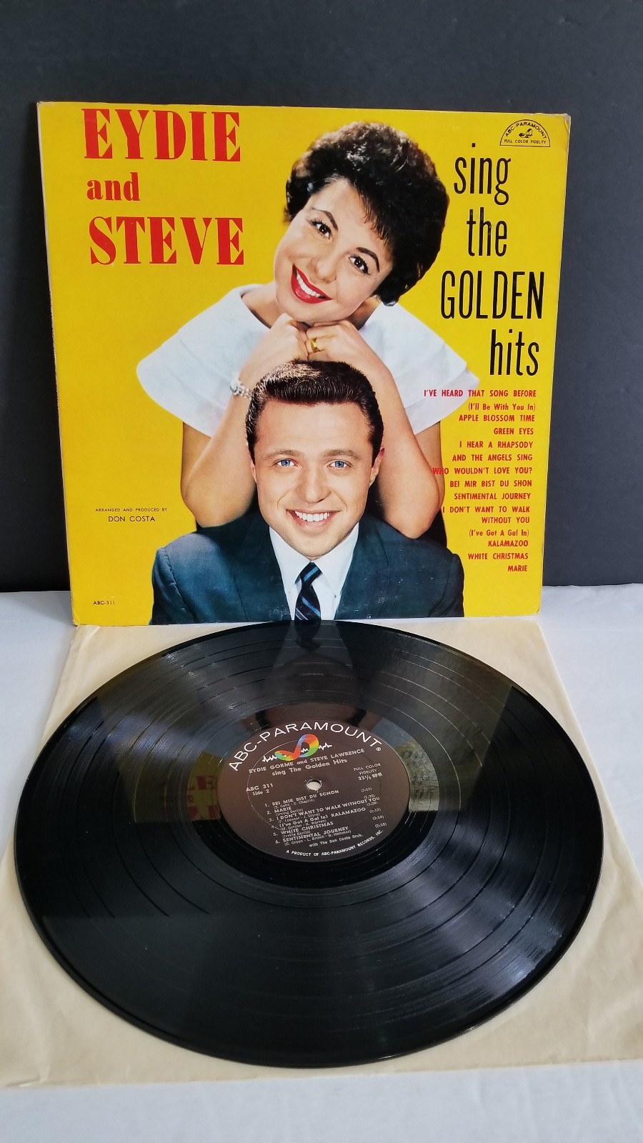 EYDIE & STEVE LP SING THE GOLDEN HITS 1960 ABC PARAMOUNT ABC ORIGINAL ...