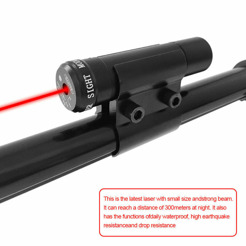 75mm Red Dot Rifle Air Gun Laser Sight Scope with Barrel Mount Hunting Airsoft | eBay