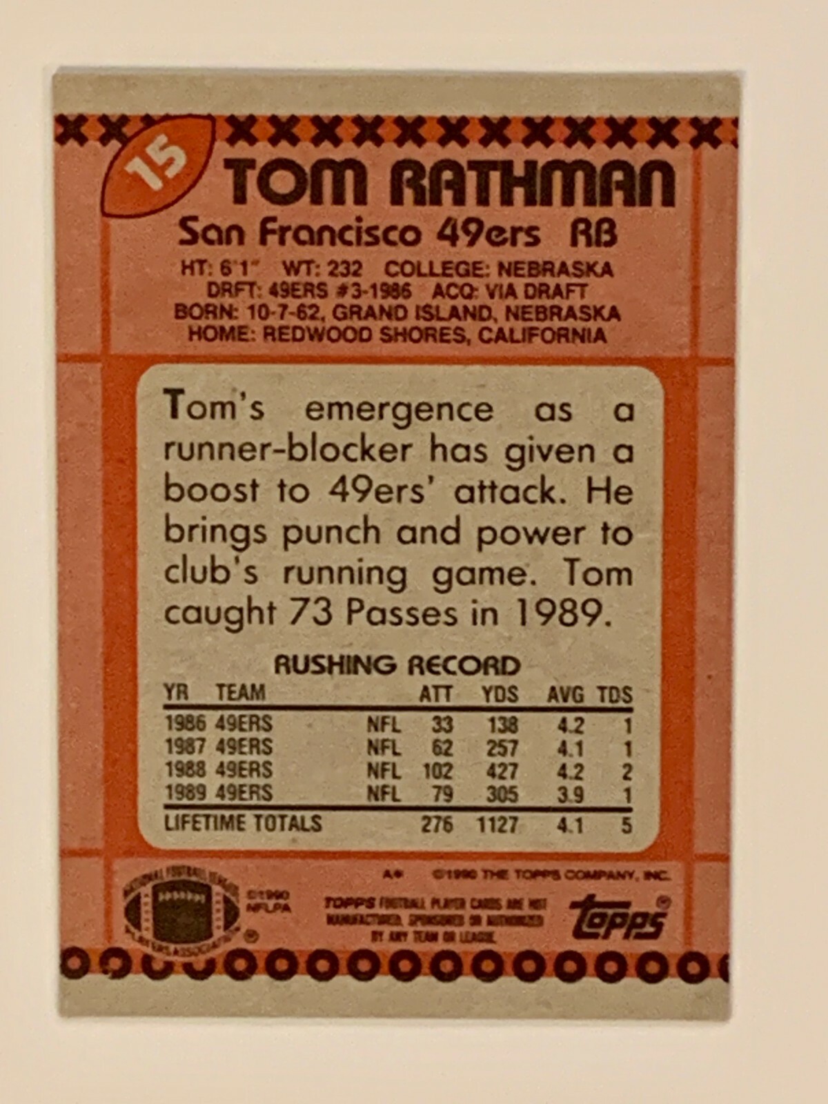 1990 Topps NFL Football Trading Cards. You pick them to complete your ...