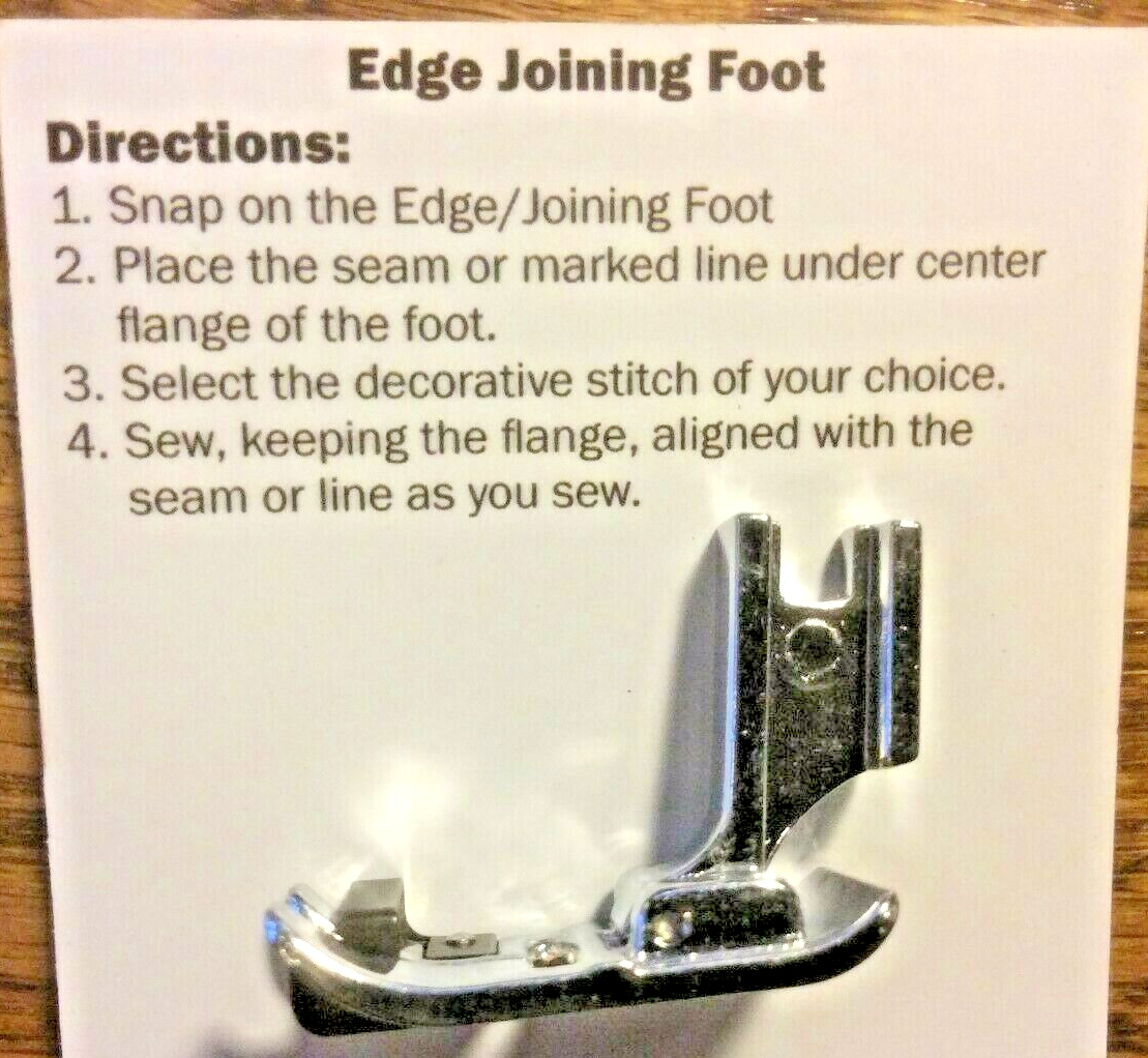 Edge Joining Foot to Fit Singer (Slant Needle) Sewing Machines For Many ...