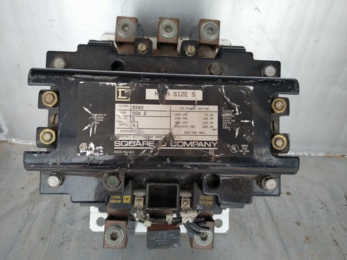 SQUARE D NEMA SIZE 5 CONTACTOR 8502SGO2 110/120VCOIL 3PH 600V 200HP ...