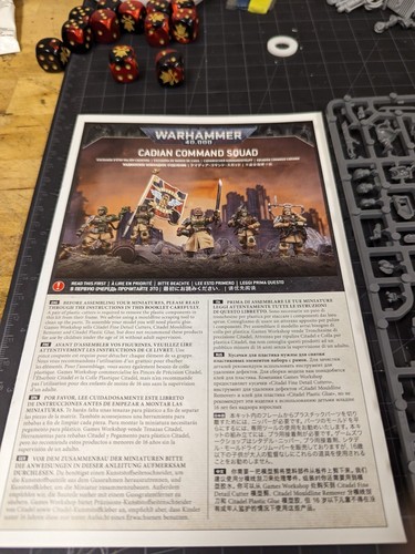 Games Workshop Warhammer 40K Astra Militarum Cadian Command Squad - Board Game | eBay