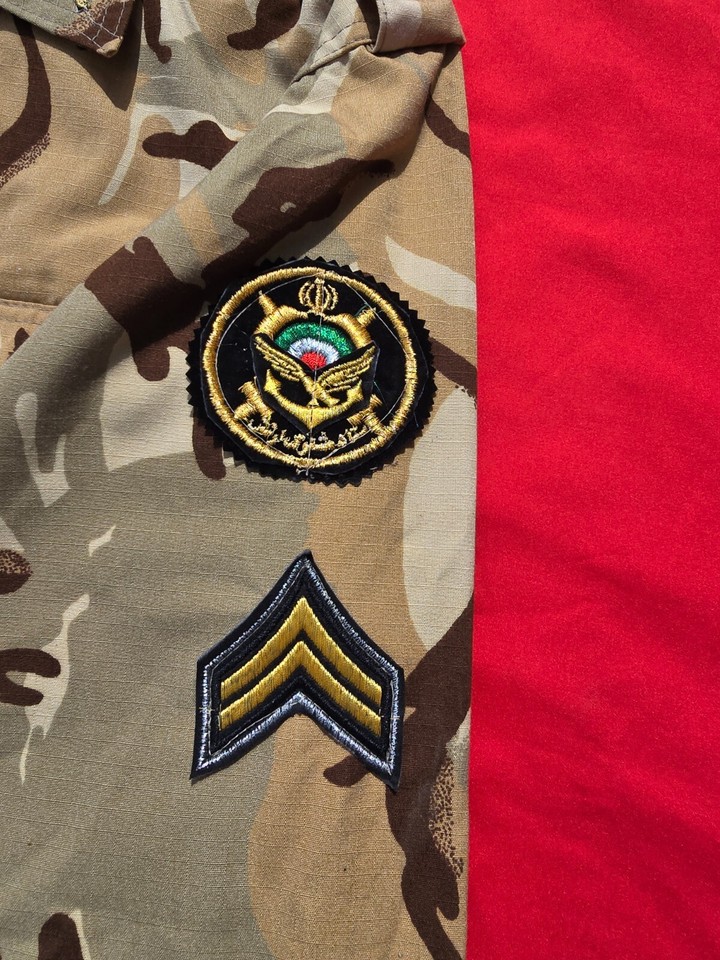 Iranian IRGC Military Desert Camo Enlisted Tunic with Patches | eBay