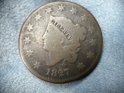 1827 Coronet Head Large Cent US Coin 1c .99 cent No Reserve | eBay