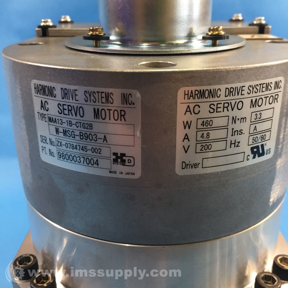 Harmonic Drive W-MSG-B903-A AC Servo Motor FNIP | eBay