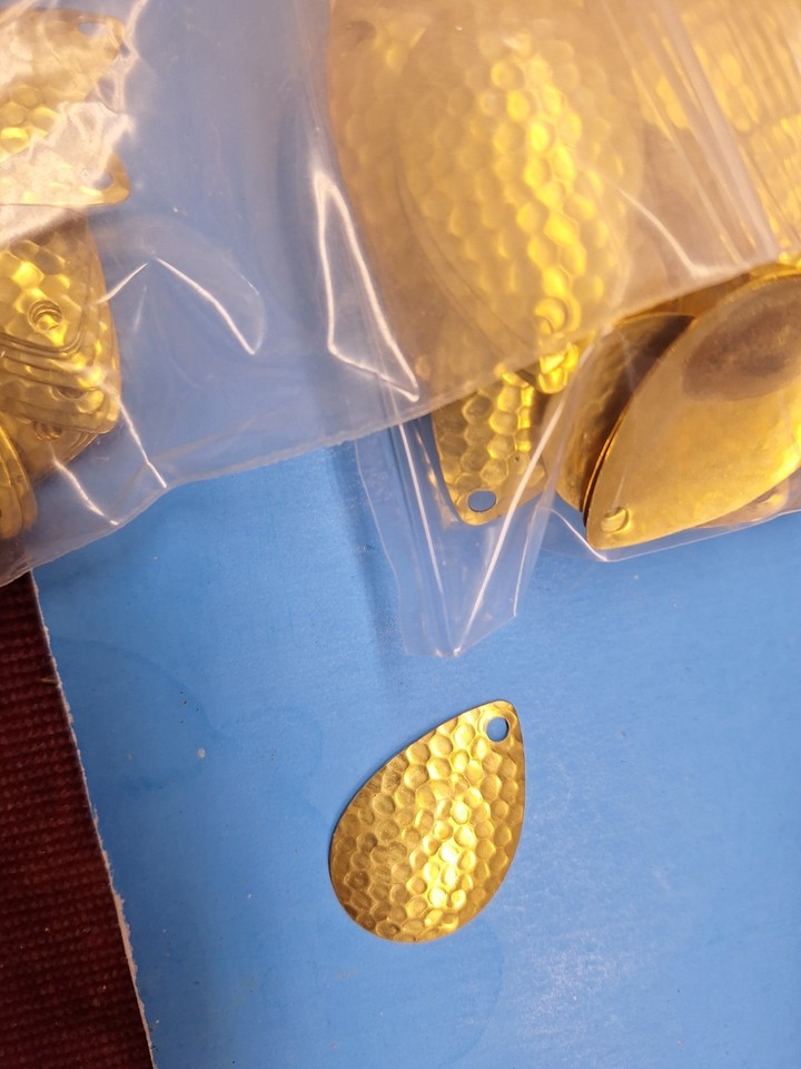 CLOSE-OUT 600 #6 INDIANA FISHING BRASS BLADES BUILD YOUR OWN LURES LOC ...