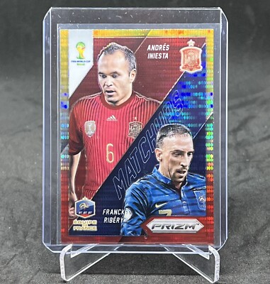 ANDRES INIESTA & FRANK RIBERY 2014 Panini Prizm Matchups Soccer Card ...