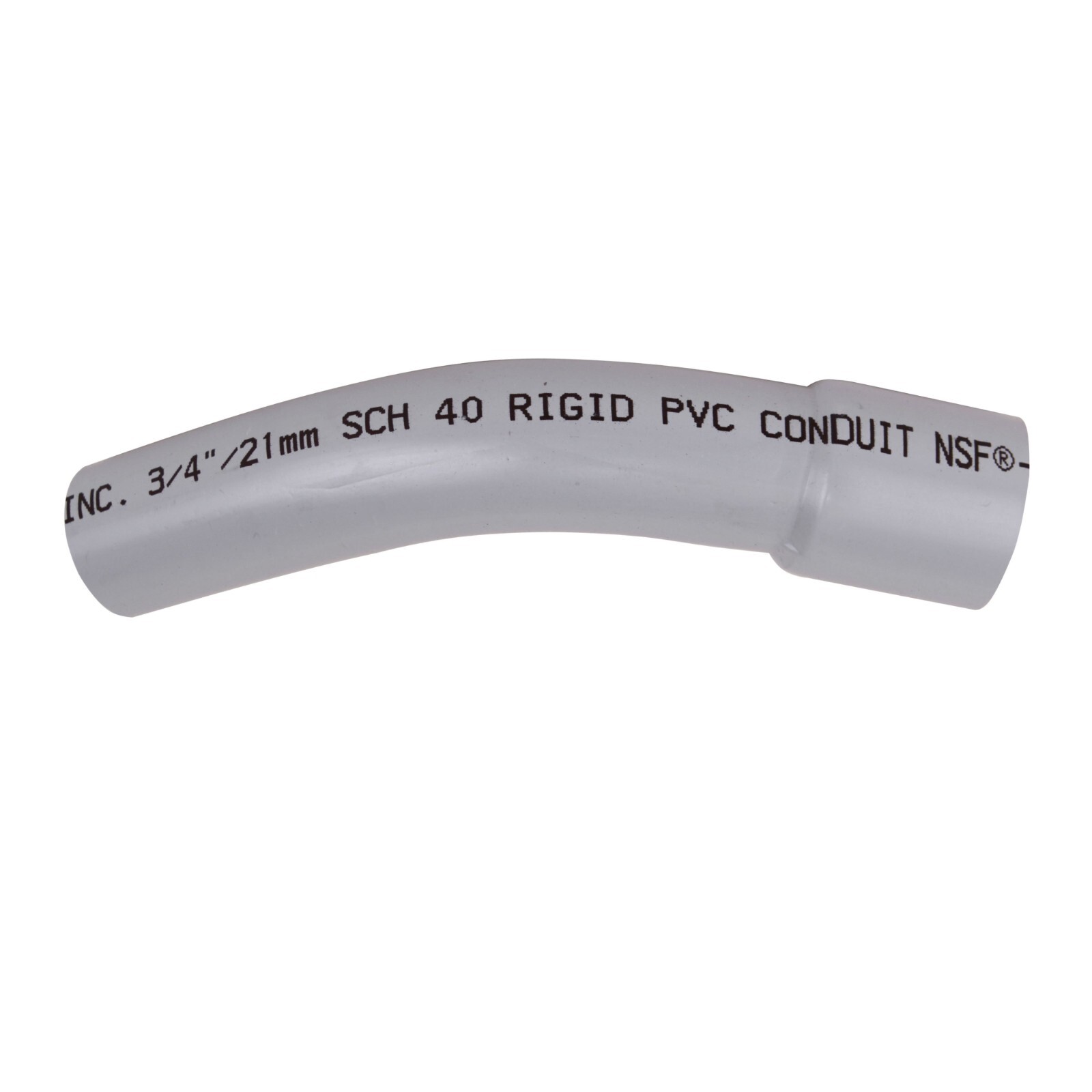 Kraloy 078601 B40STD0745 3/4" Bell End PVC Conduit Elbow 45° Standard ...