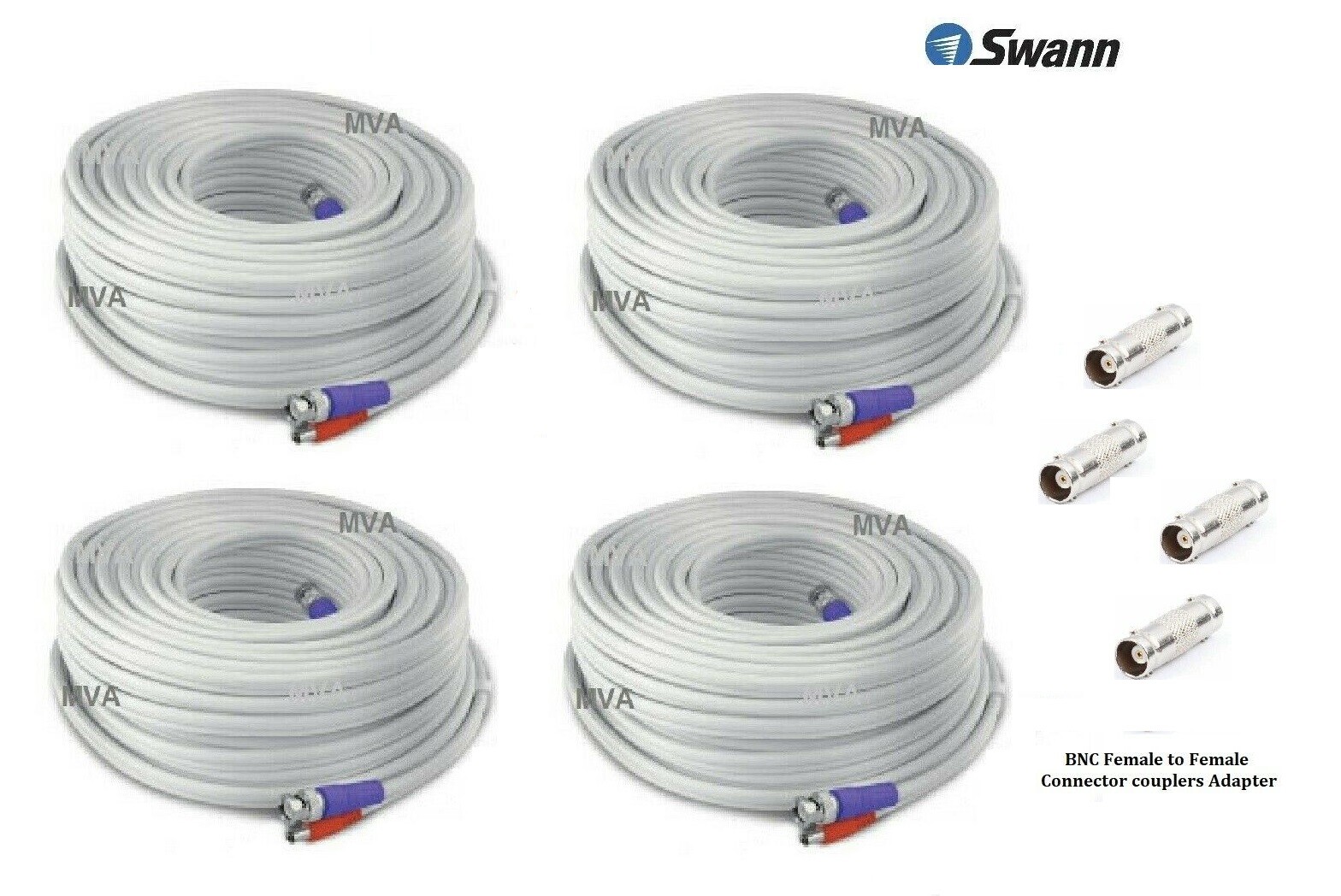 Swann 4K BNC Cable Video & Power BNC Cable 60ft / 18m with Connector ...