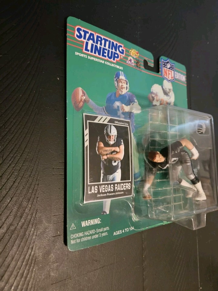 JACKSON POWERS JOHNSON LAS VEGAS RAIDERS STARTING LINEUP SLU MCFARLANE ...