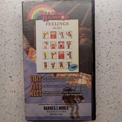 Reading Rainbow VHS "Feelings" Episode #028/155 LeVar Burton ExLib | eBay