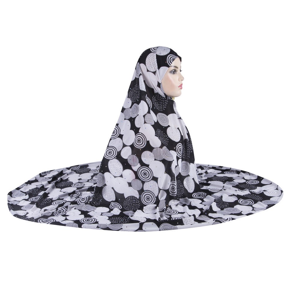 130*120cm Overhead Khimar Scarf Hijab Muslim Women Large Prayer Burqa ...