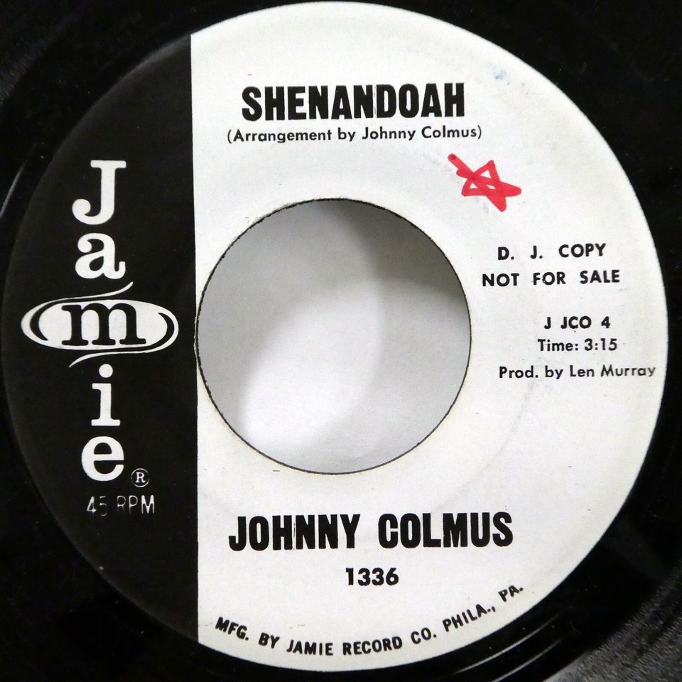 JOHNNY COLMUS 45 Curtain in the Window / Shenadoah JAMIE teen MINT- Jr ...