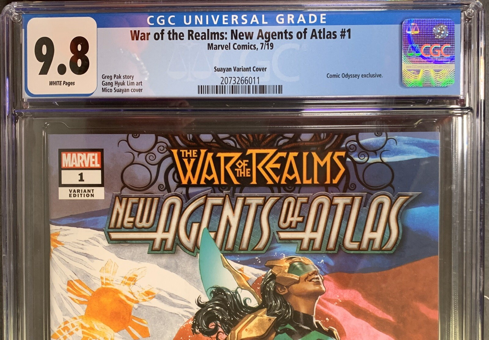 New Agents of Atlas 1 Mico Suayan Variant CGC 9.8 1st Appearance Wave ...