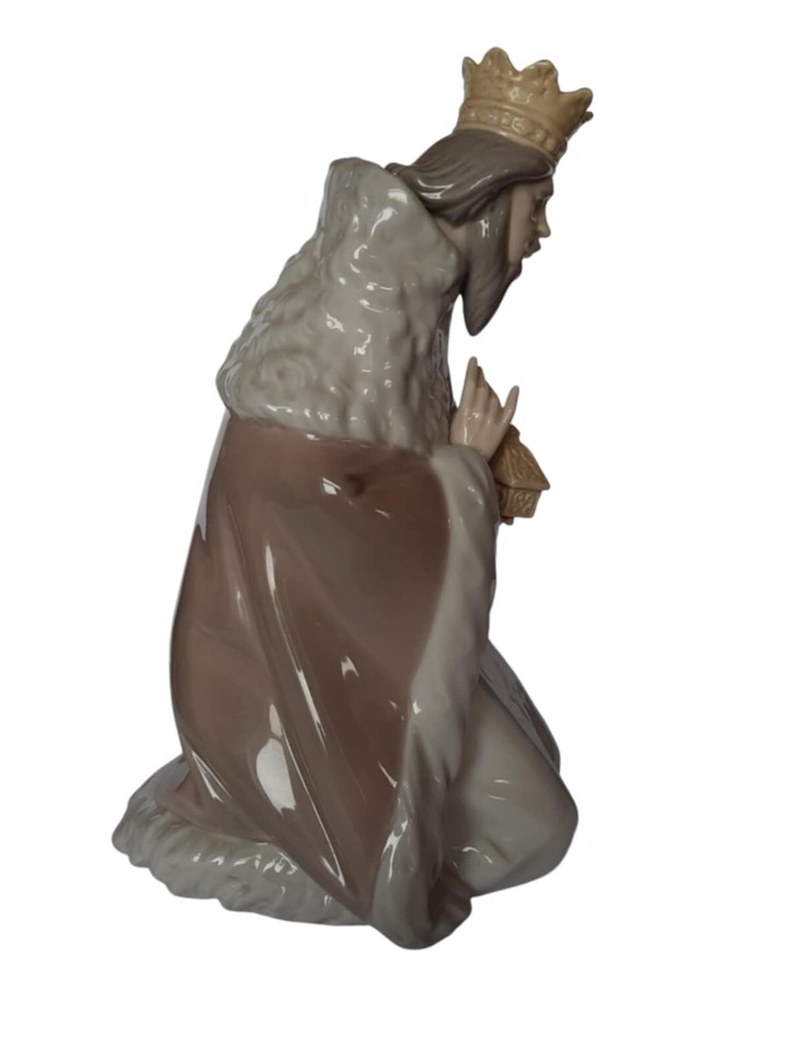 Lladro King Gaspar Figurine 5480 Nativity Christmas Christian ...