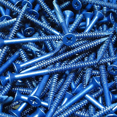 (1,000) 3/16" X 3-1/4" Phillips Flat Head Masonry Concrete Screw Tapcon ...