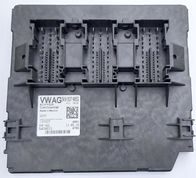 2010 VW Jetta Body Control Module BCM 5K0937085G CECM Volkswagen Mk5 ...