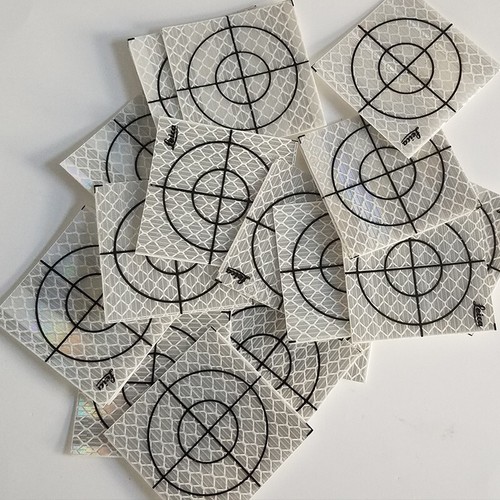 NEW 100PCS 3M Reflector Sheet 40 x 40mm Reflective tape target for ...