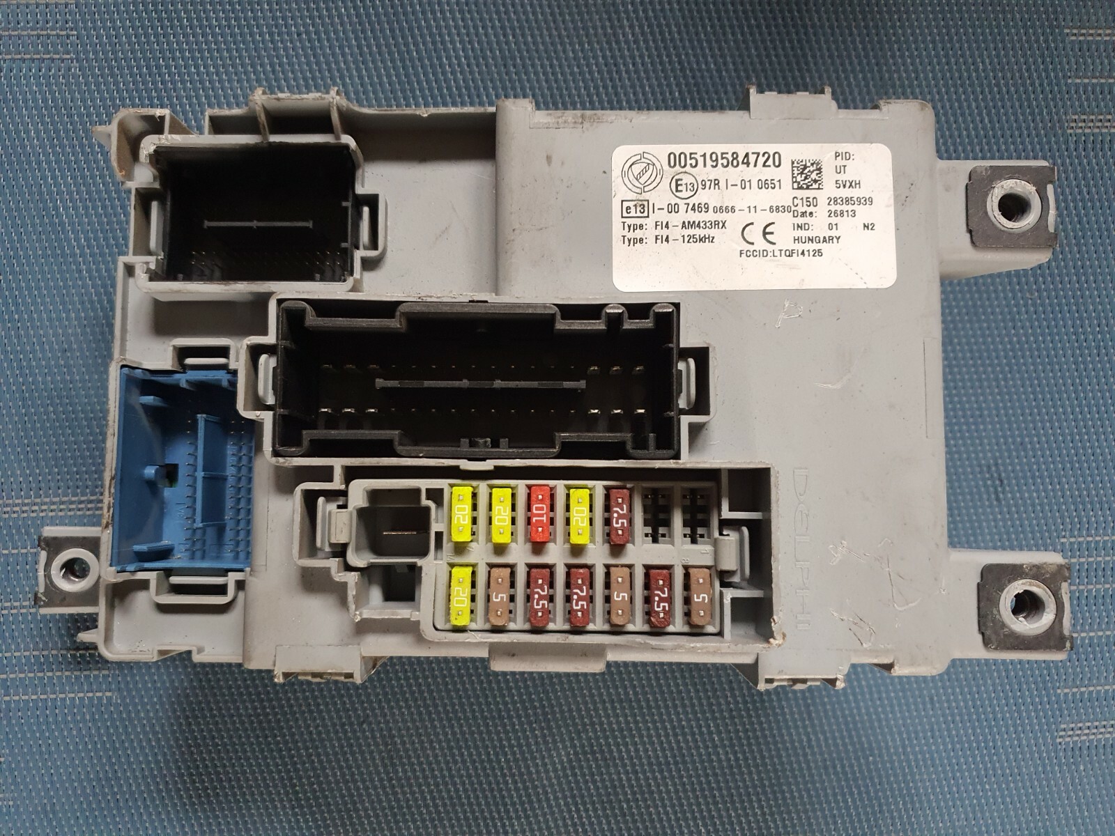 ECU BSI MODULE FIAT PANDA 00519584720 | eBay