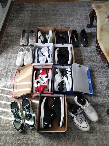 LOT 12 PAIRS SHOES BULK WHOLESALE RESELLER JORDAN NIKE, ON CLOUD, LEVI ...