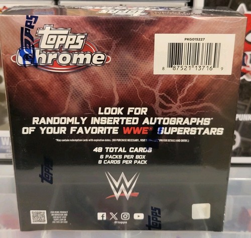 Topps Chrome WWE Mega Box 2025 Factory Sealed New | eBay