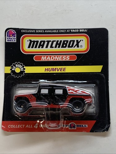 MATCHBOX 1998 TACO BELL SERIES HUMVEE Red HUMMER MADNESS 1/64 Sealed ...