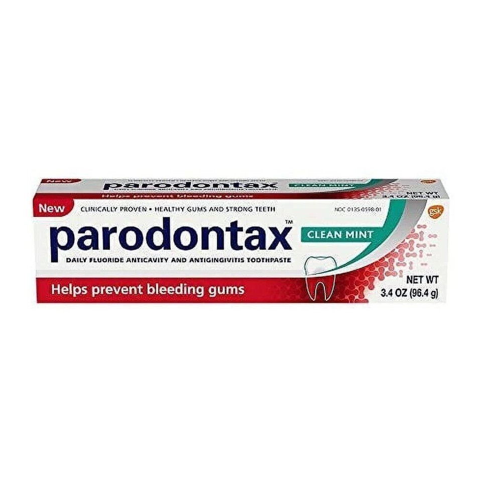 3 Pack Parodontax Clean Mint Toothpaste for Bleeding Gums 3.4oz Each | eBay