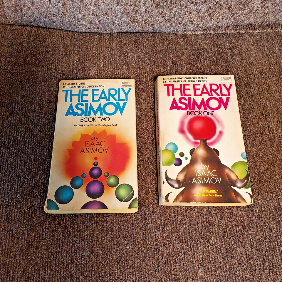 Isaac Asimov The Early Asimov Book One & Book Two Science Fiction 1974 ...