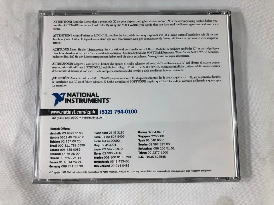 National Instruments NI-488.2 CD 500739D-00 | eBay