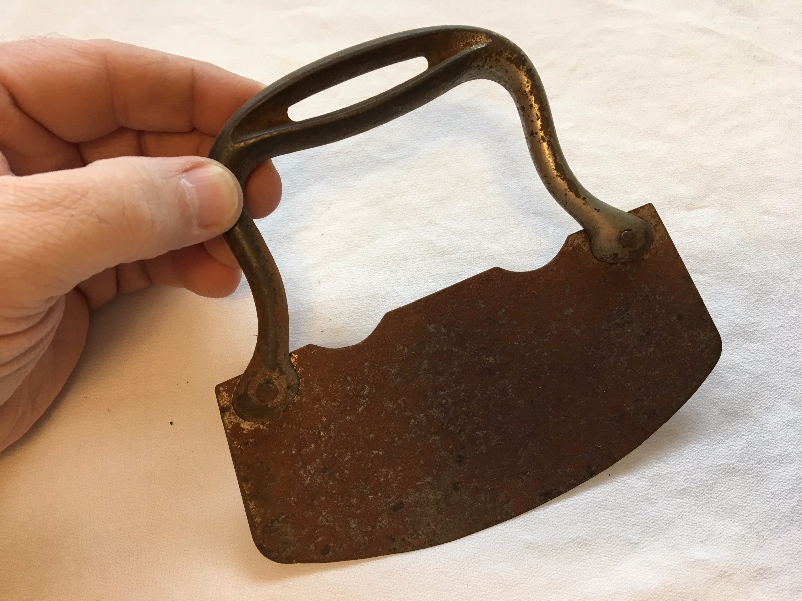 Vintage Hand Operated Food Chopper ~ Single Blade with Chromed Cast ...