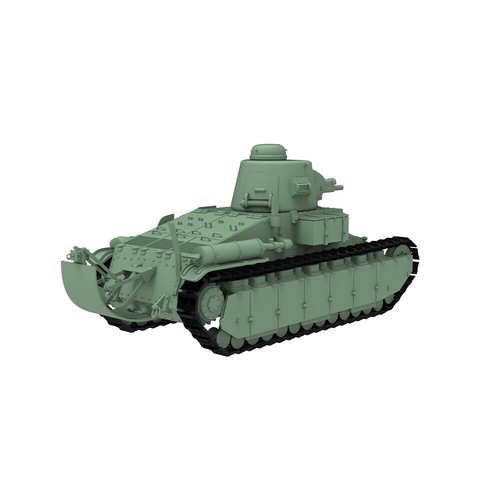 SS35811 1/35 Military Model Kit France D1 Light Tank ST2 Turret &47mm ...