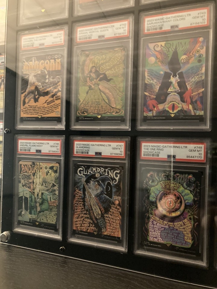 Lord Of The Rings MTG COMPLETE PSA 10 Poster Art Cards In Frame 20 of ...