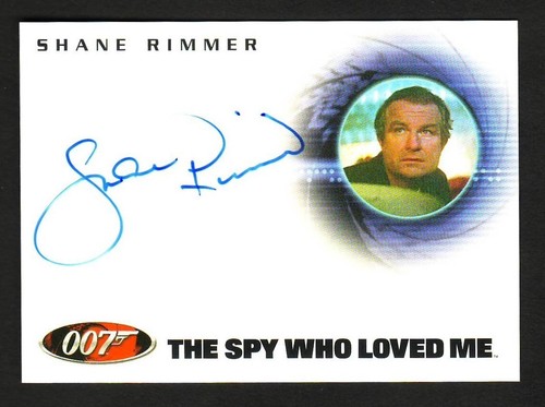 JAMES BOND QUOTABLE AUTOGRAPH CARD A44 SHANE RIMMER CARTER | eBay