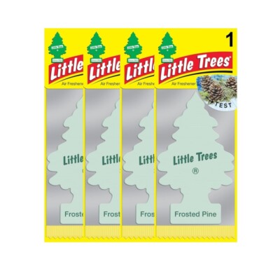 4x Little Trees Frosted Pine Scent Magic Trees Air Freshener Room Car ...