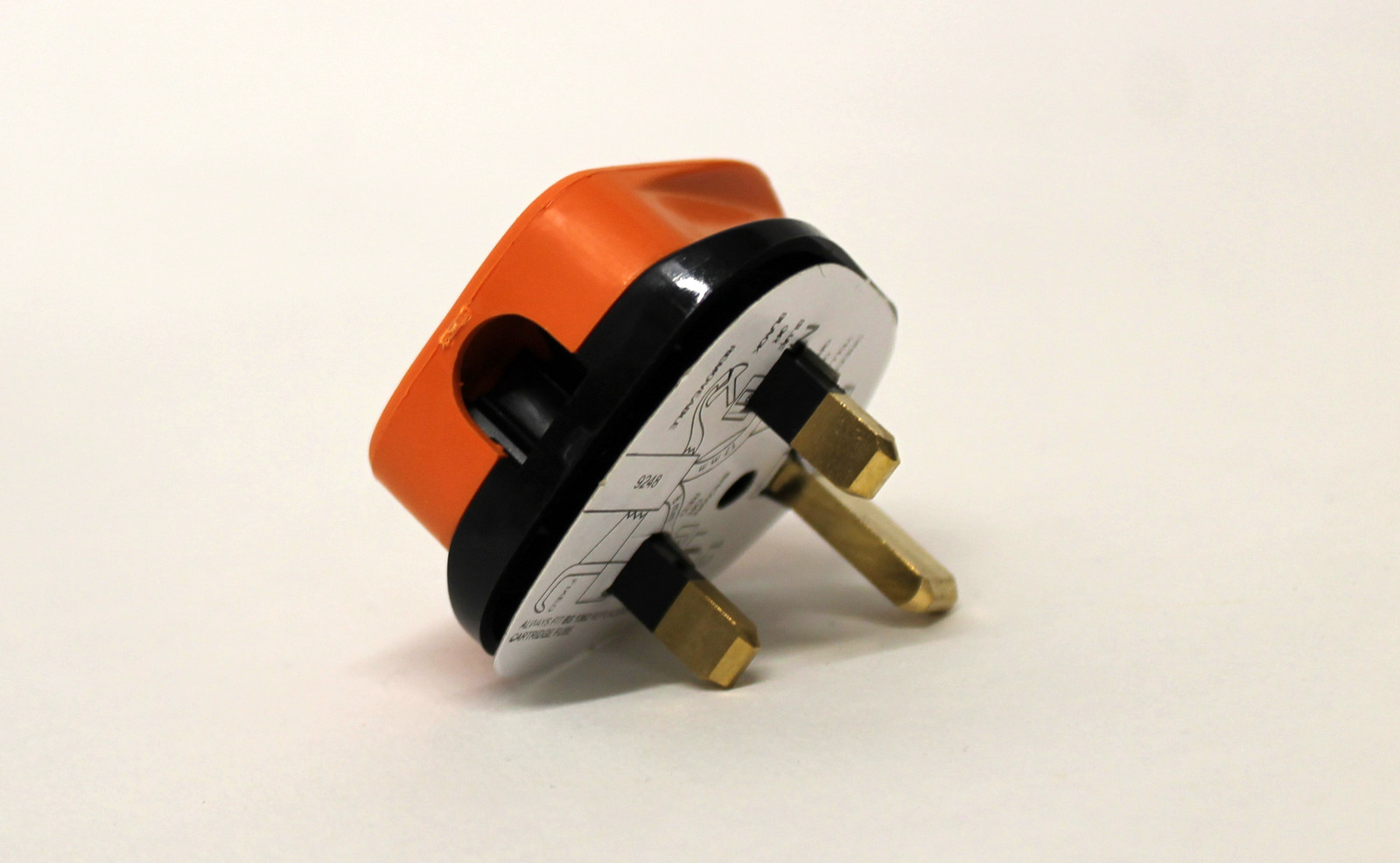 (PACK OF 2) STATUS 13 AMP Rubber Plug Orange 13 amp fuse Sleeved pins ...