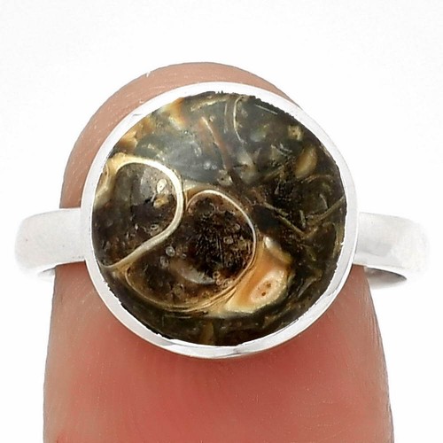 Natural Turtella Jasper - USA 925 Sterling Silver Ring s.8 Jewelry R ...