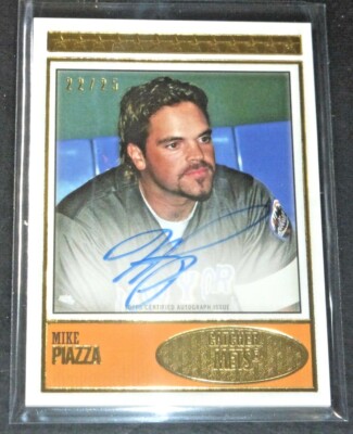 2018 TOPPS BROOKLYN COLLECTION MIKE PIAZZA AUTO #D/25 SIGNED AUTOGRAPH ...