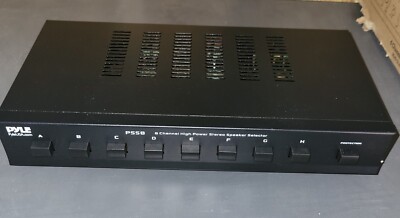 Pyle PSS8 8 Zone Multi Channel Speaker Stereo Amplifier Switch Box Hub ...