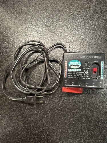 Model Power Hobby Train Transformer Model No. RL-1250 Railroad RR 18vDC ...