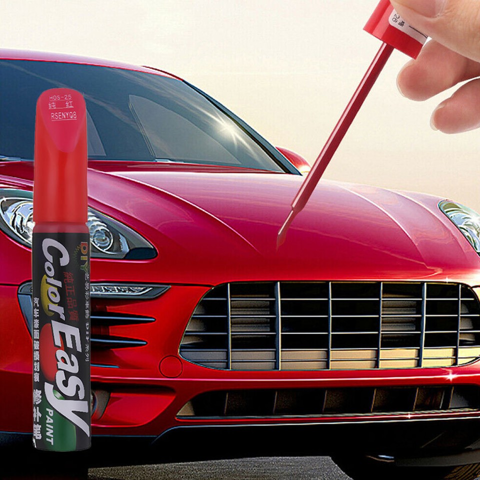 Red Car Paint Repair Pen Scratch Remover Touch Up Clear Coat Applicator ...
