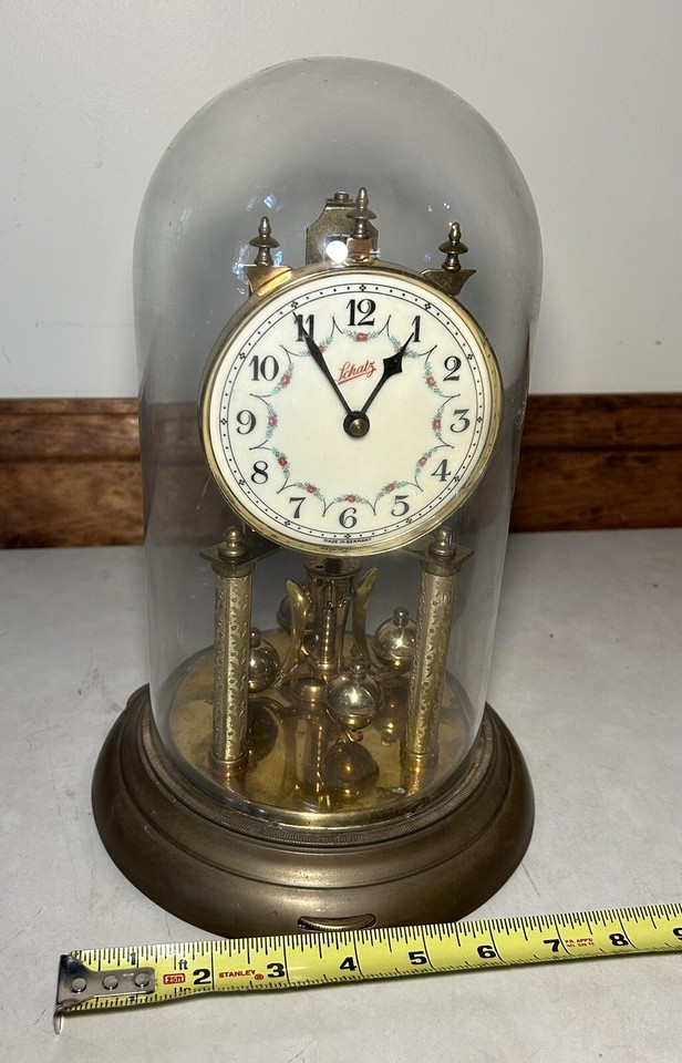 Schatz 400 Day Anniversary Torsion Glass Dome Mantel Table Desk Shelf ...