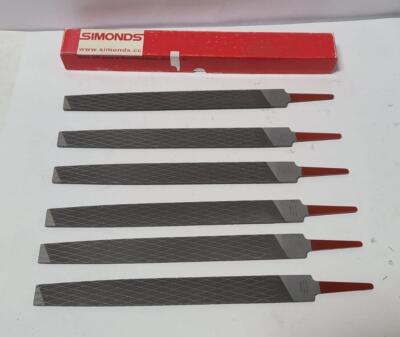 6 Pcs Simonds 12” Flat File 73-244000 Lathe New | eBay