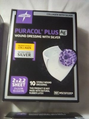MEDLINE PURACOL PLUS 2x2 COLLAGEN DRESSING BX-10 EX 7-31-28 ,$100 | eBay