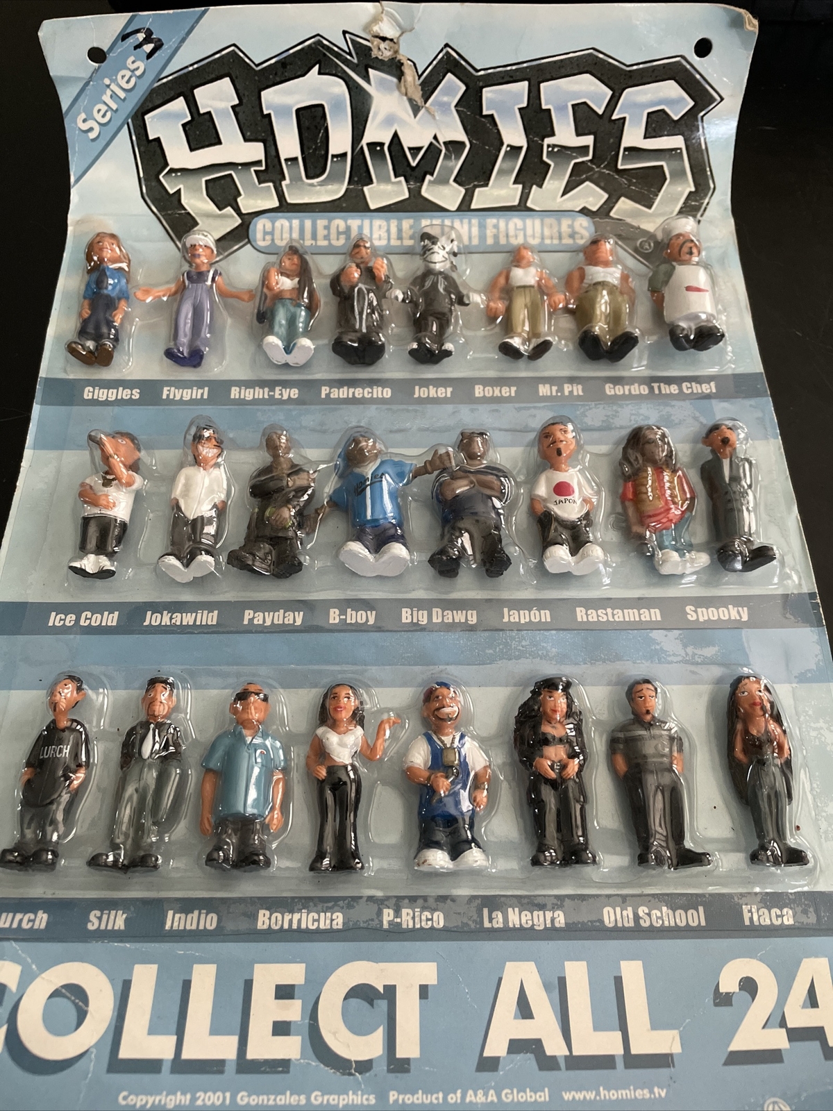 Homies Series 3 Complete NEW Figure Set Of 24 Factory Error Says Series ...