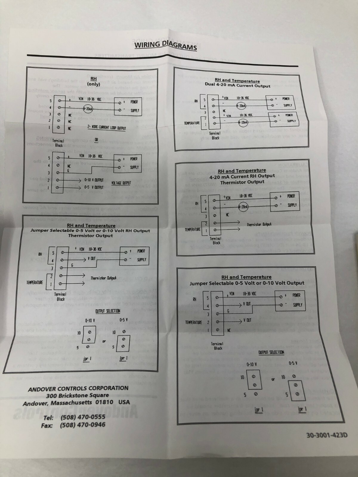 Andover Controls 01-6013-060 Room 5% Relative Humidity Sensor | eBay