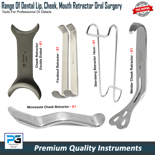 Dental Surgical Cheek & Lip Oral Retractor Surgical Mouth Retractors ...