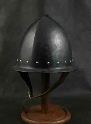 Medieval Wearable Knight Cabasset Spanish Helmet Hammered Medieval | eBay